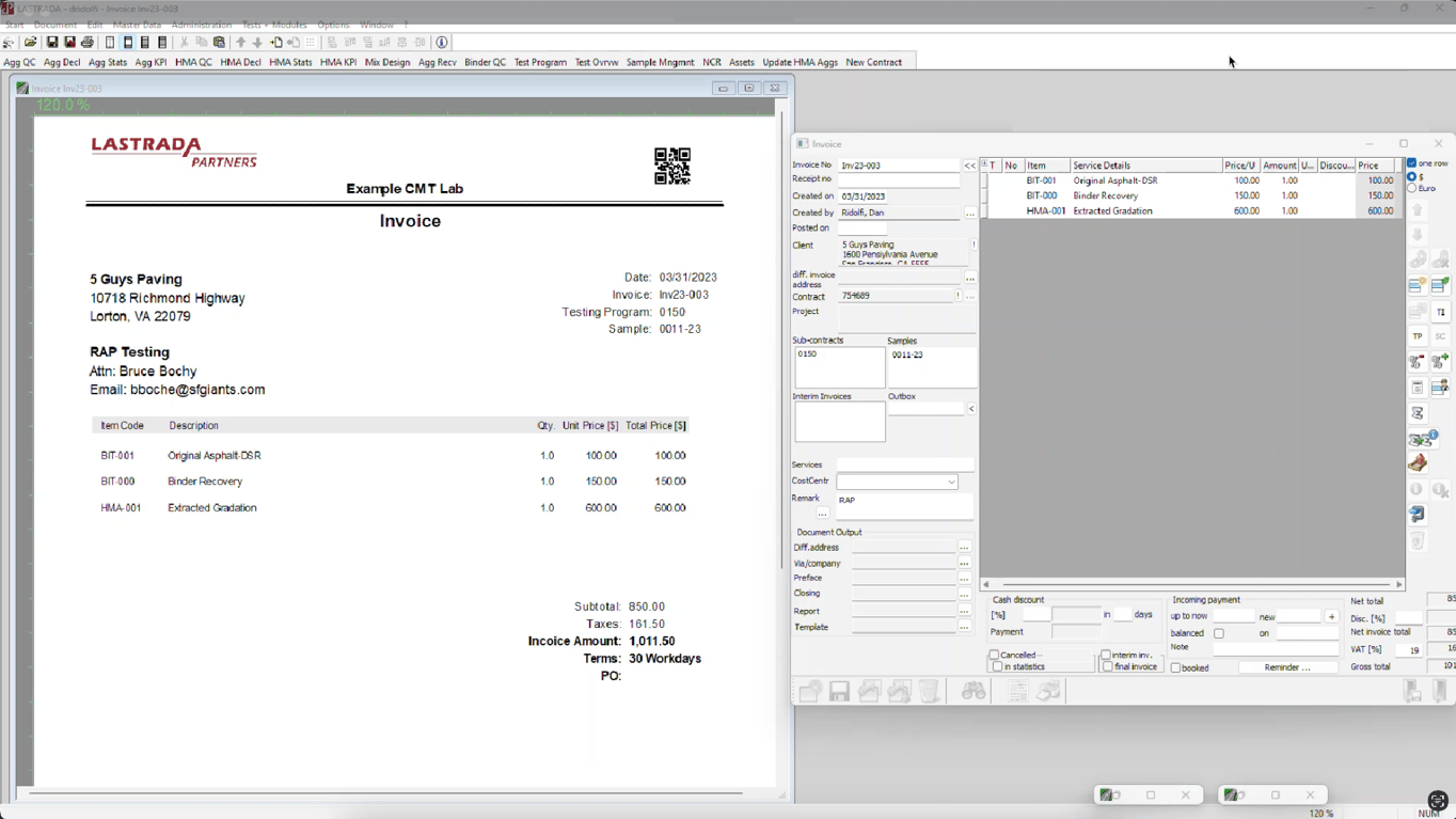 Construction Materials Laboratory Workflow Management System