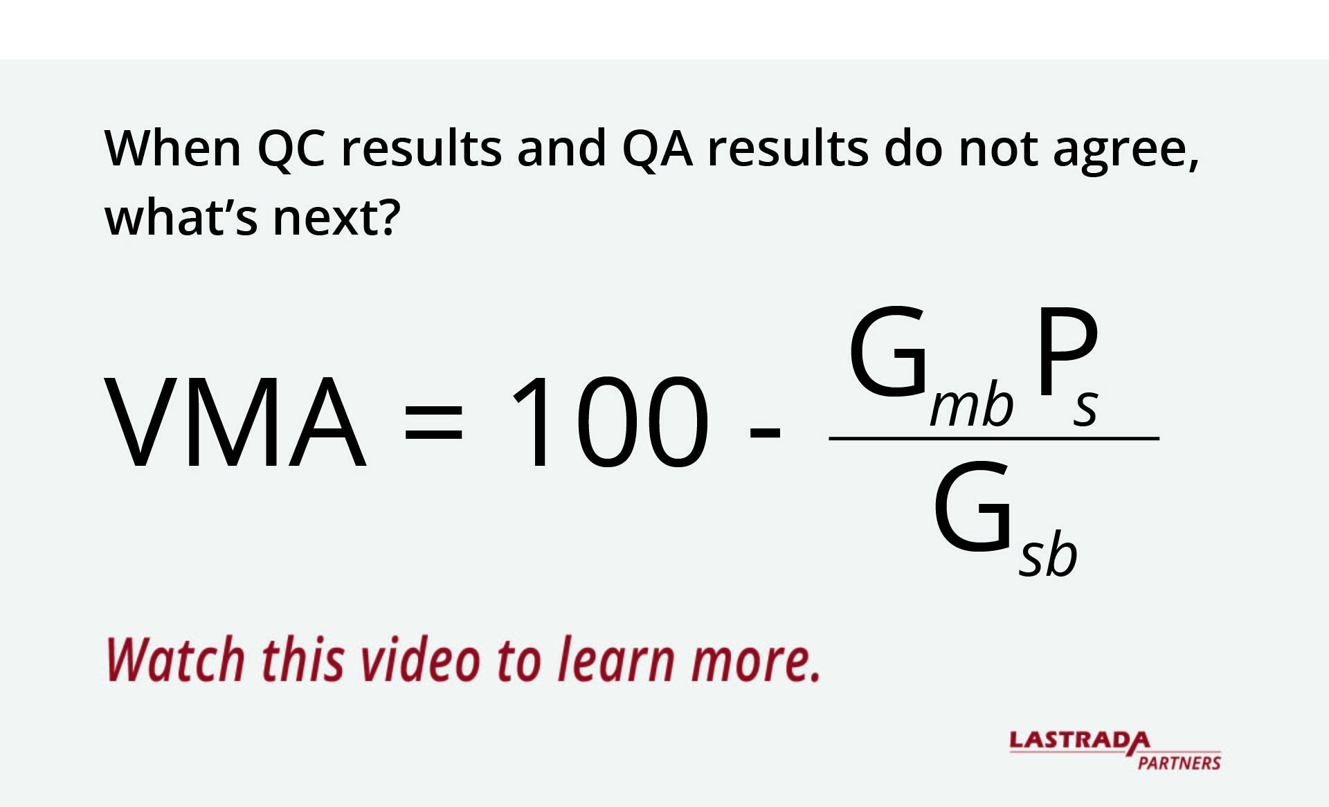 Understanding VMA: Comparing Two Results from the Same Asphalt Sample